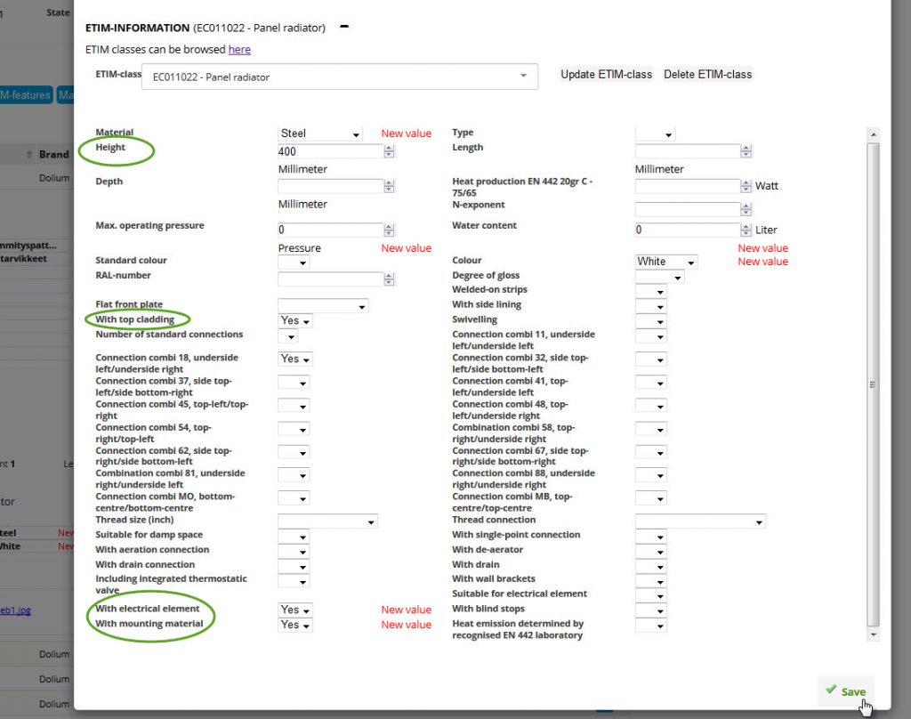 Adding ETIM-information – LVI-Info - LVI-Info