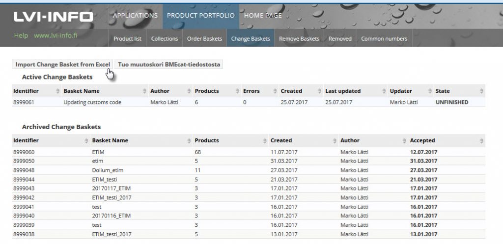 Downloading ETIM-template – LVI-Info - LVI-Info