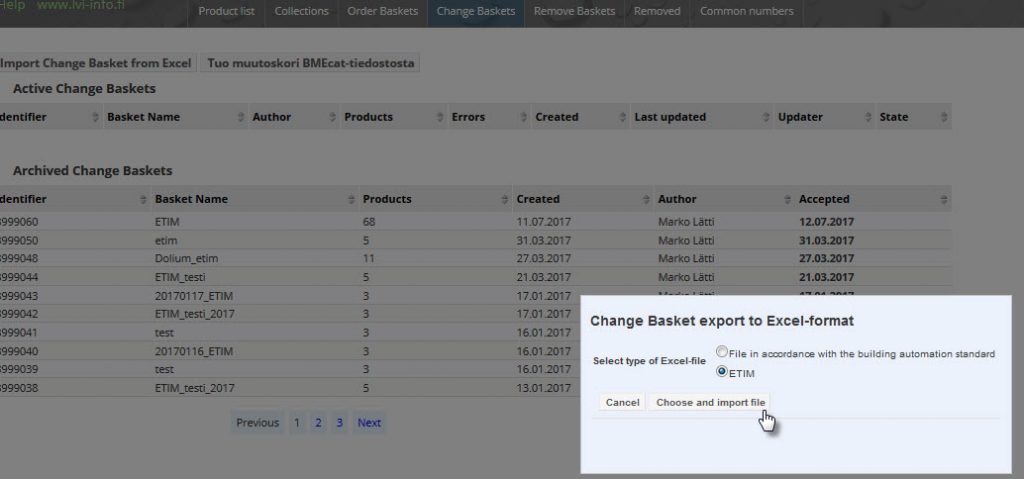 Adding ETIM-information – LVI-Info - LVI-Info