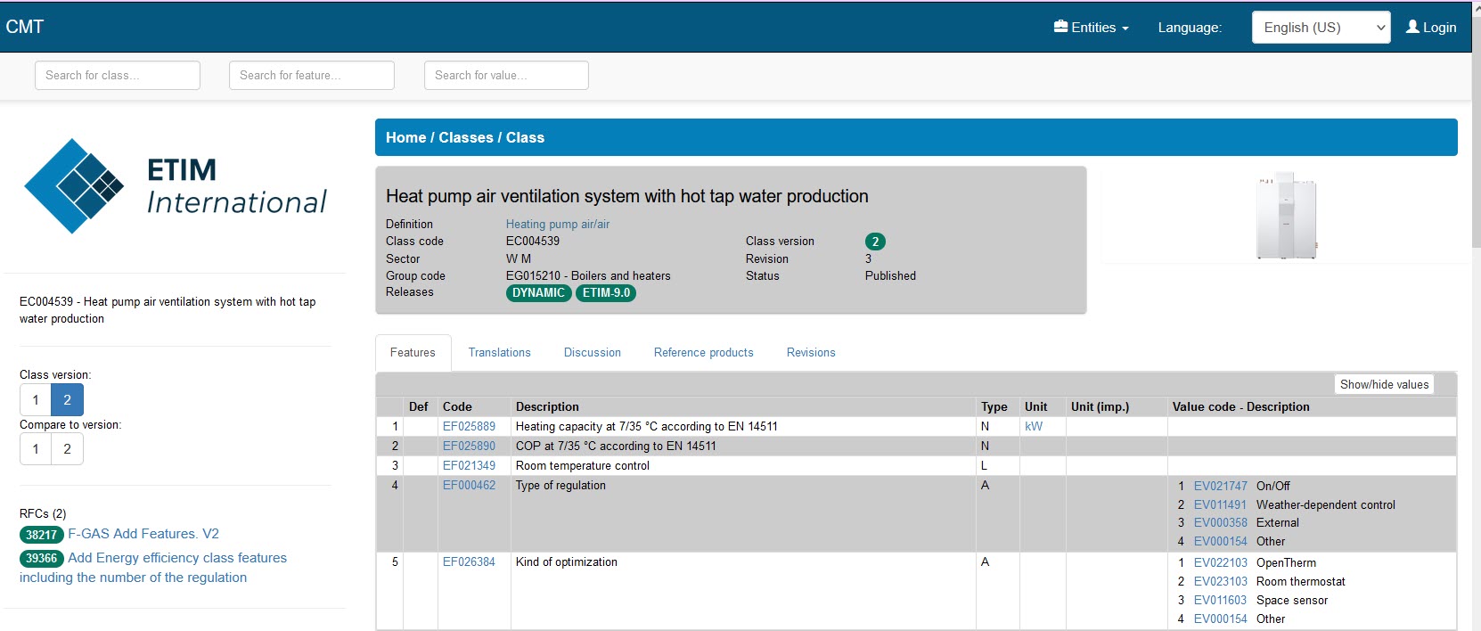 Update the products with the removed ETIM-classes – LVI-Info - LVI-Info